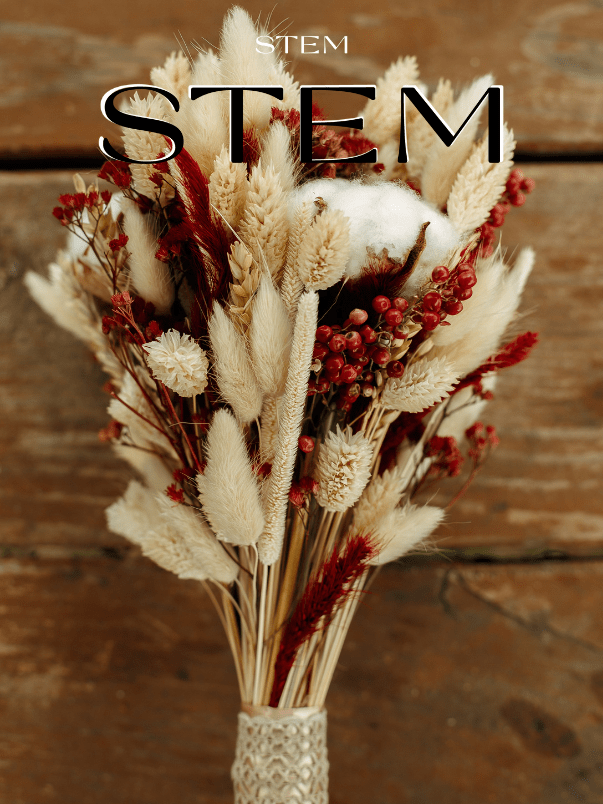 Dried Wedding Flowers | STEM DESIGN | Wedding Florist
